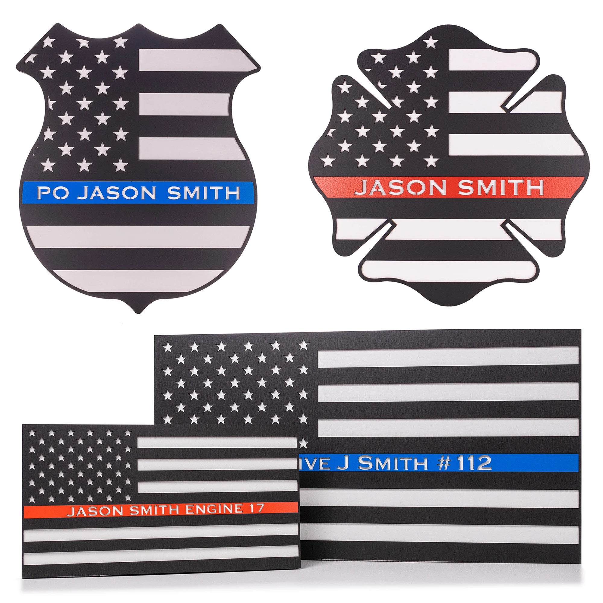 Wooden Flags, Badge, Fire Cross – Lumber Reveal USA